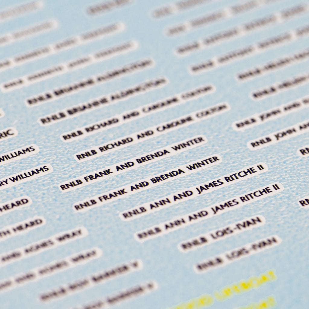 Airfix RNLI Shannon Decal Sheets | RNLI Shop