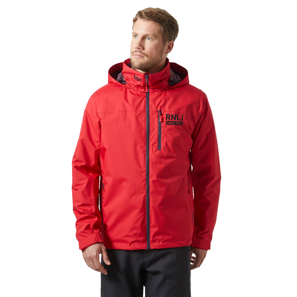 Helly Hansen RNLI Men's Hooded Midlayer Jacket, Red | RNLI Shop