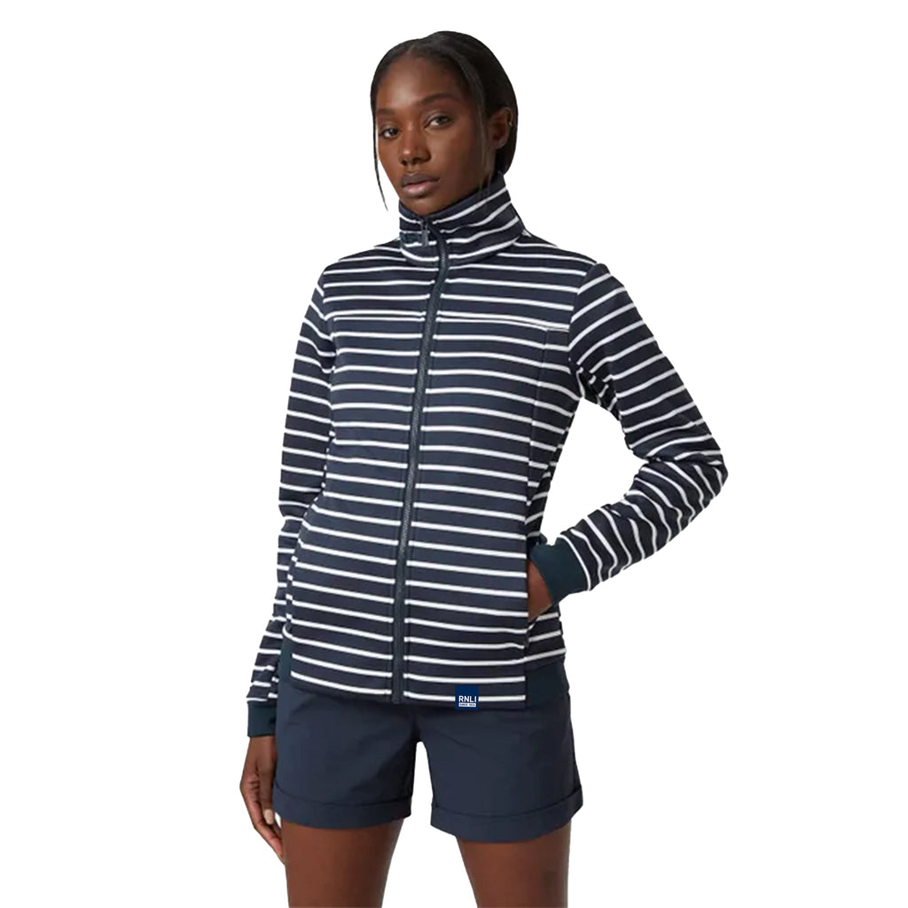 Helly Hansen RNLI Women's Fleece Jacket, Navy Stripe | RNLI Shop
