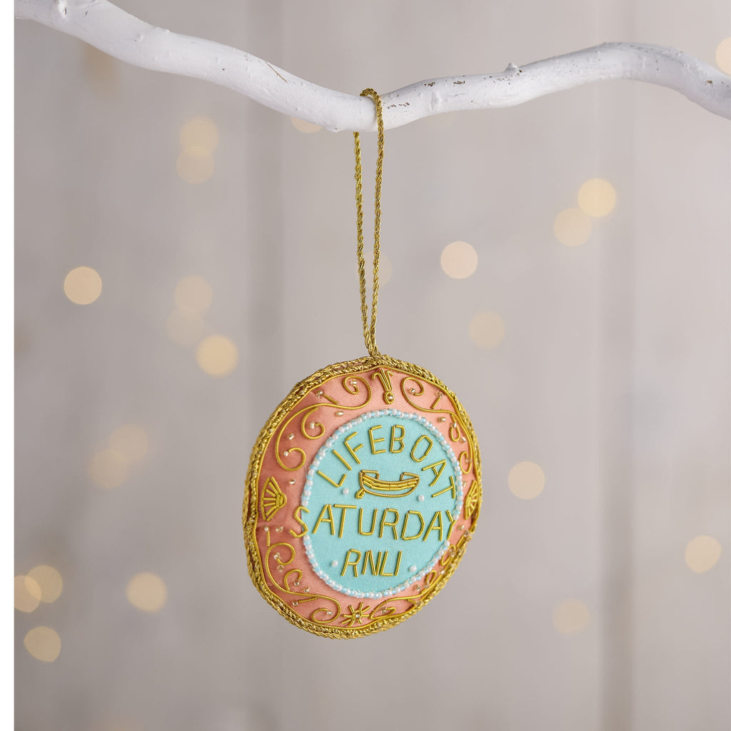 Lifeboat Saturday Embroidered Decoration | RNLI Shop