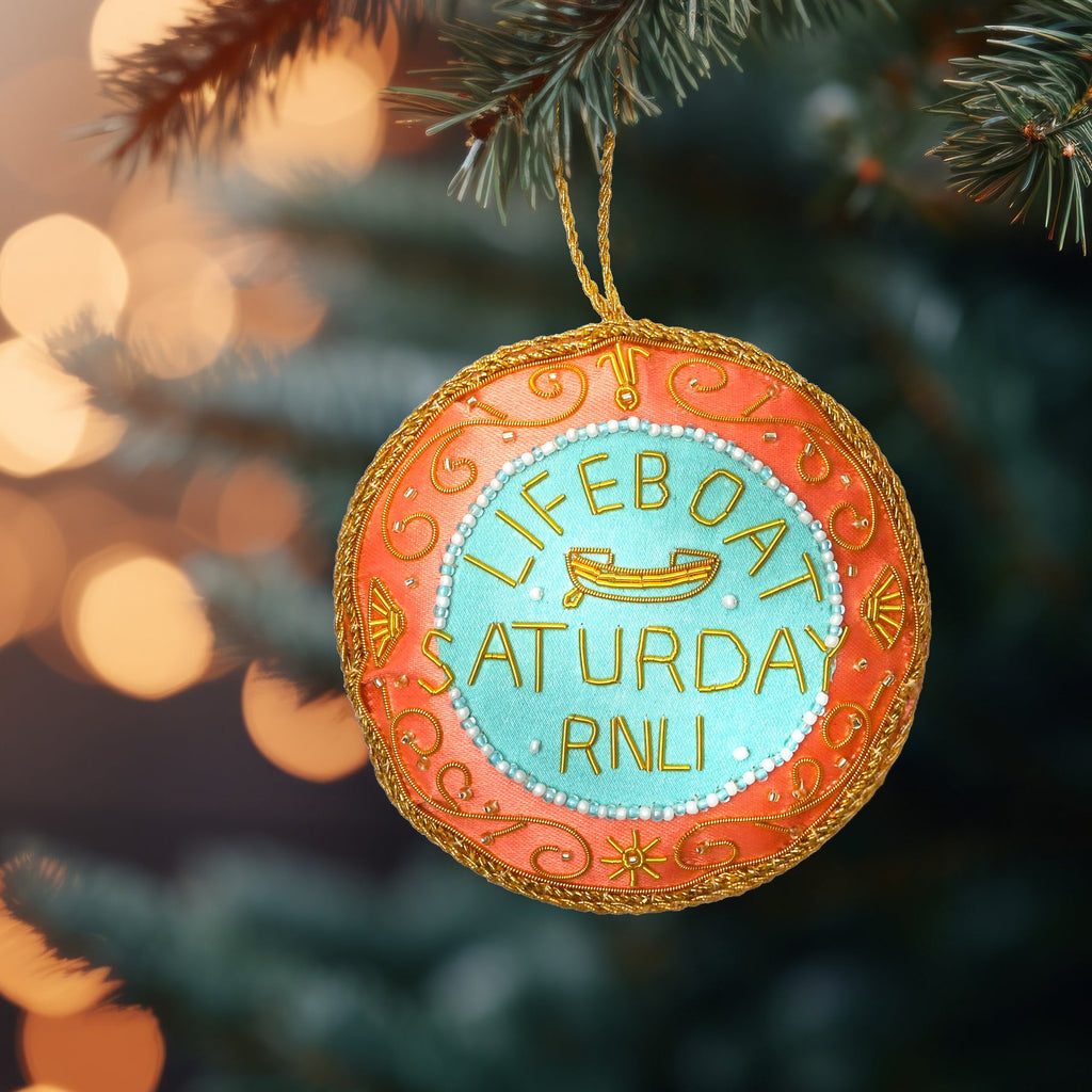 Lifeboat Saturday Embroidered Decoration | RNLI Shop