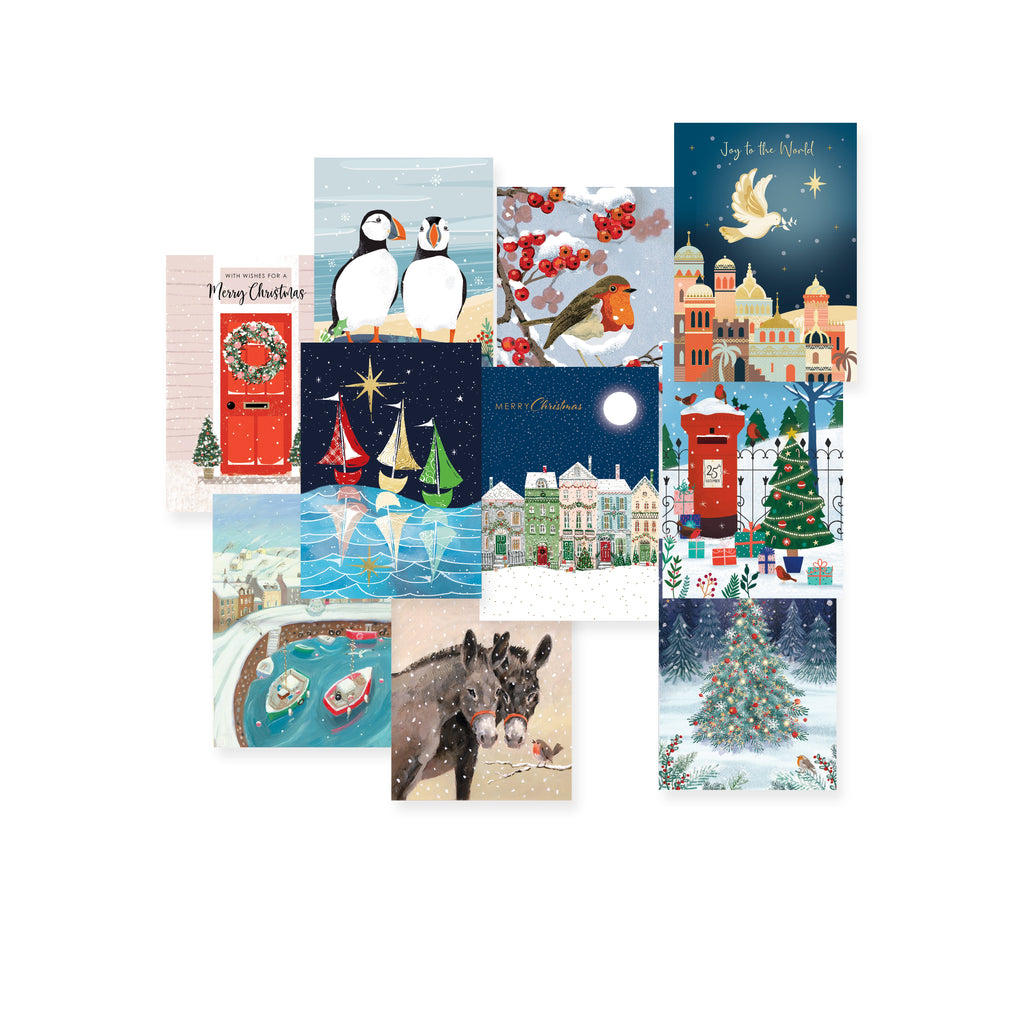 RNLI Christmas Card Variety Box, Pack of 30 | RNLI Shop