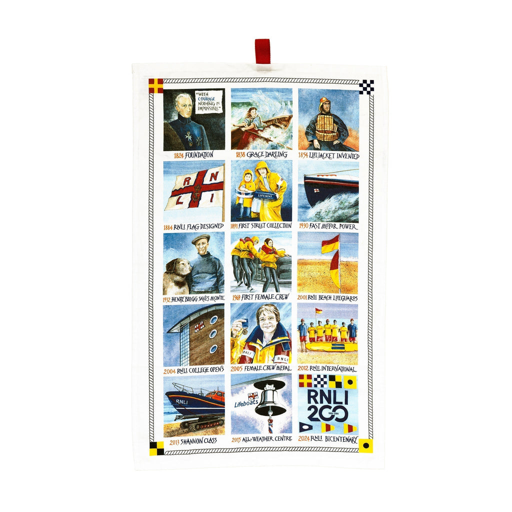 RNLI Heritage Timeline Tea Towel | RNLI Shop