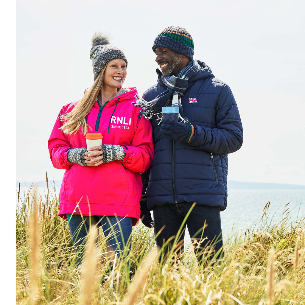 RNLI Women's Since 1824 Waterproof Fleece Hoodie, Pink | RNLI Shop