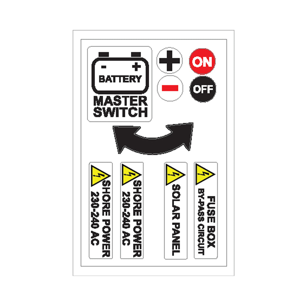 Boat Sticker, Battery/Shore Power | RNLI Shop
