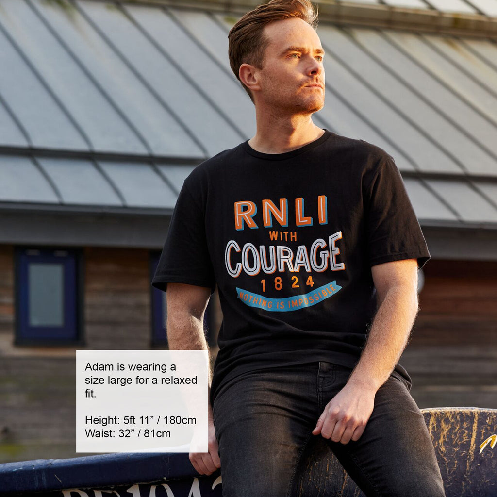 RNLI Bravo T-Shirt, Black | RNLI Shop